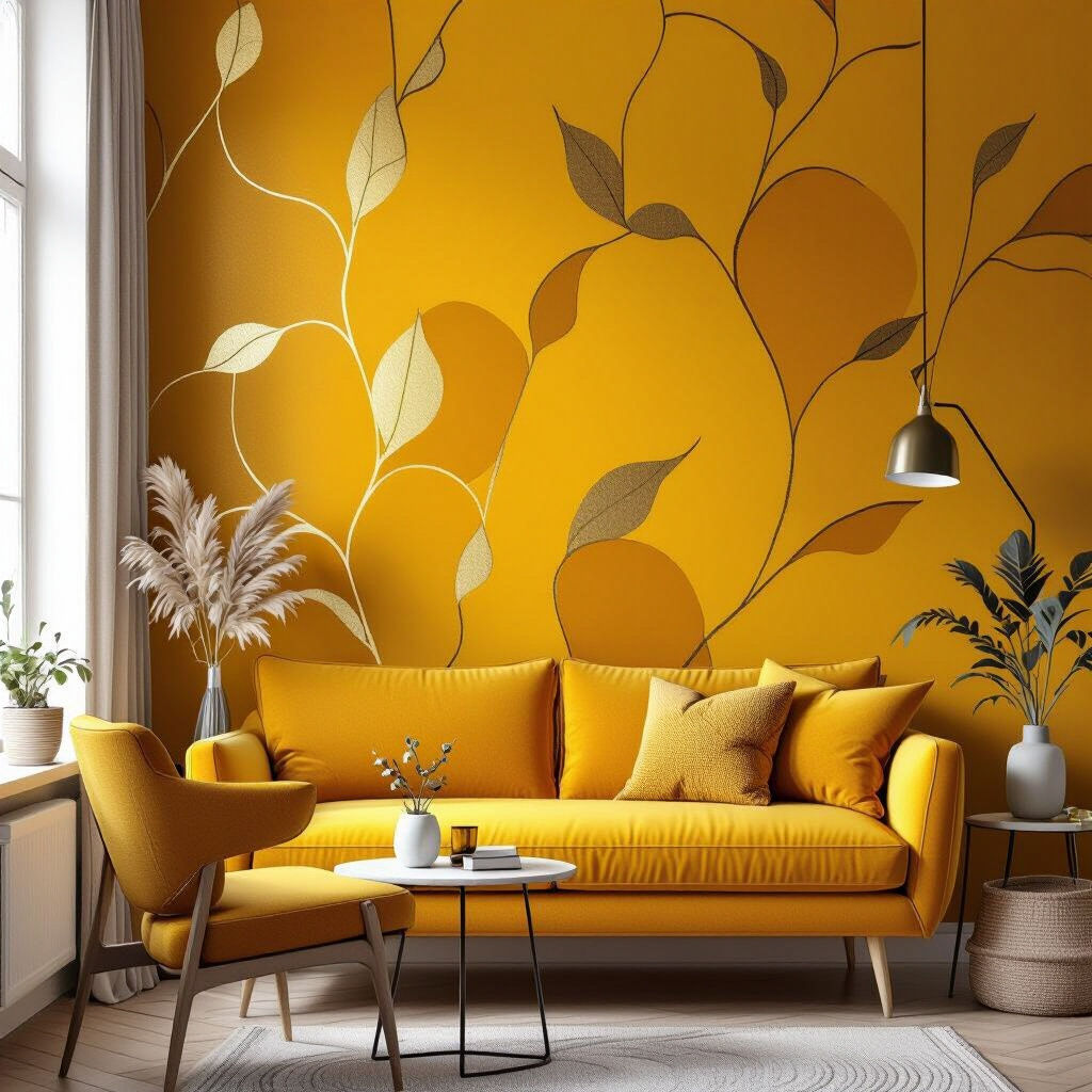 Mustard Yellow Wallpaper - Create Unique Designs