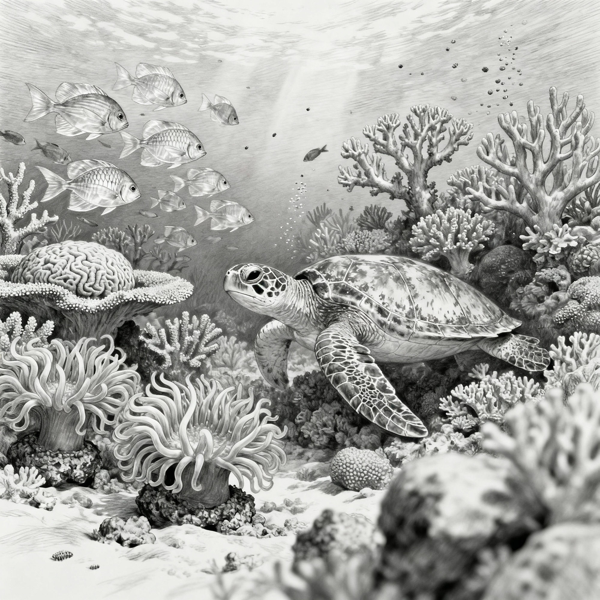 Marine Drawings - Create Your Own AI Art