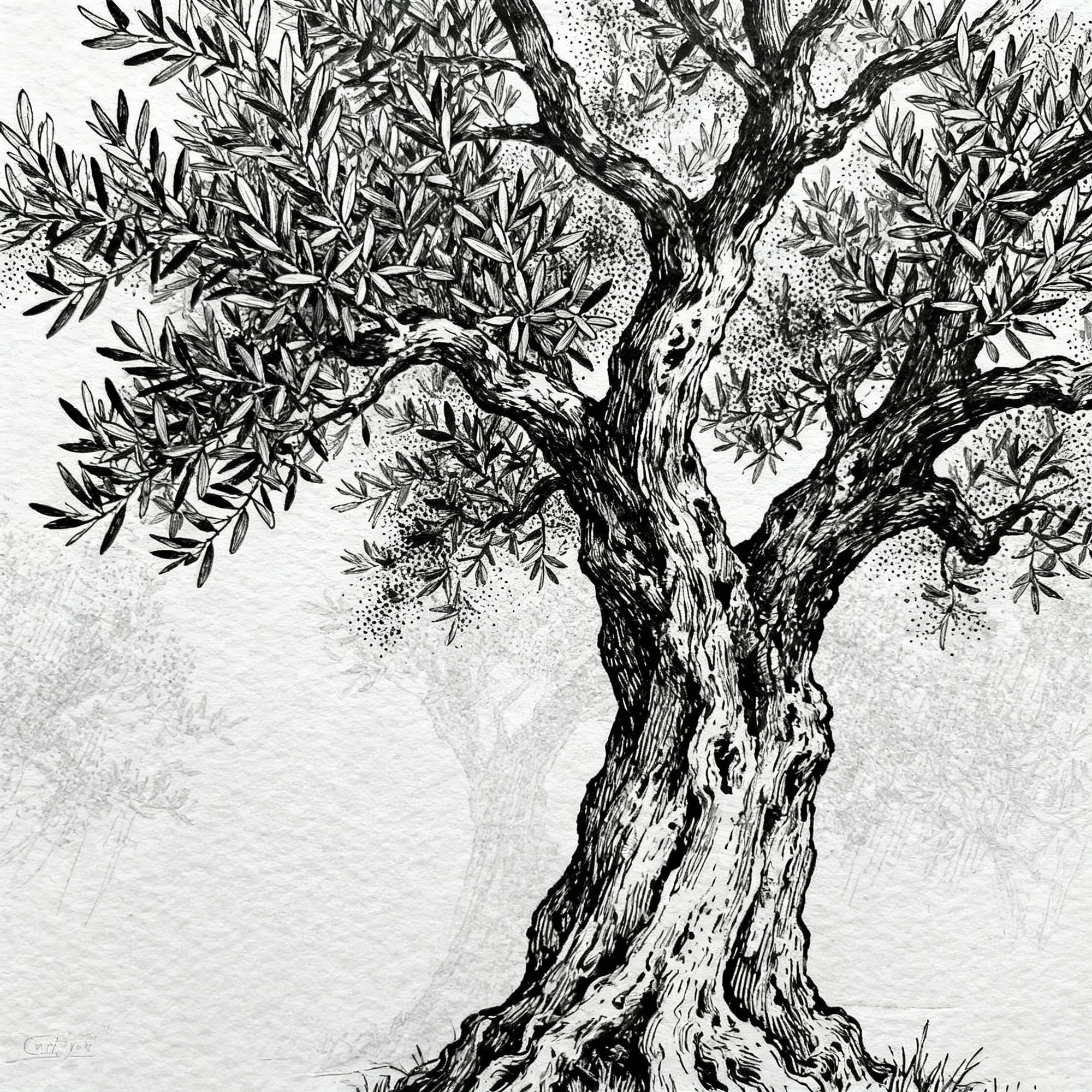 AI Olive Tree Drawings - Create Your Own Art