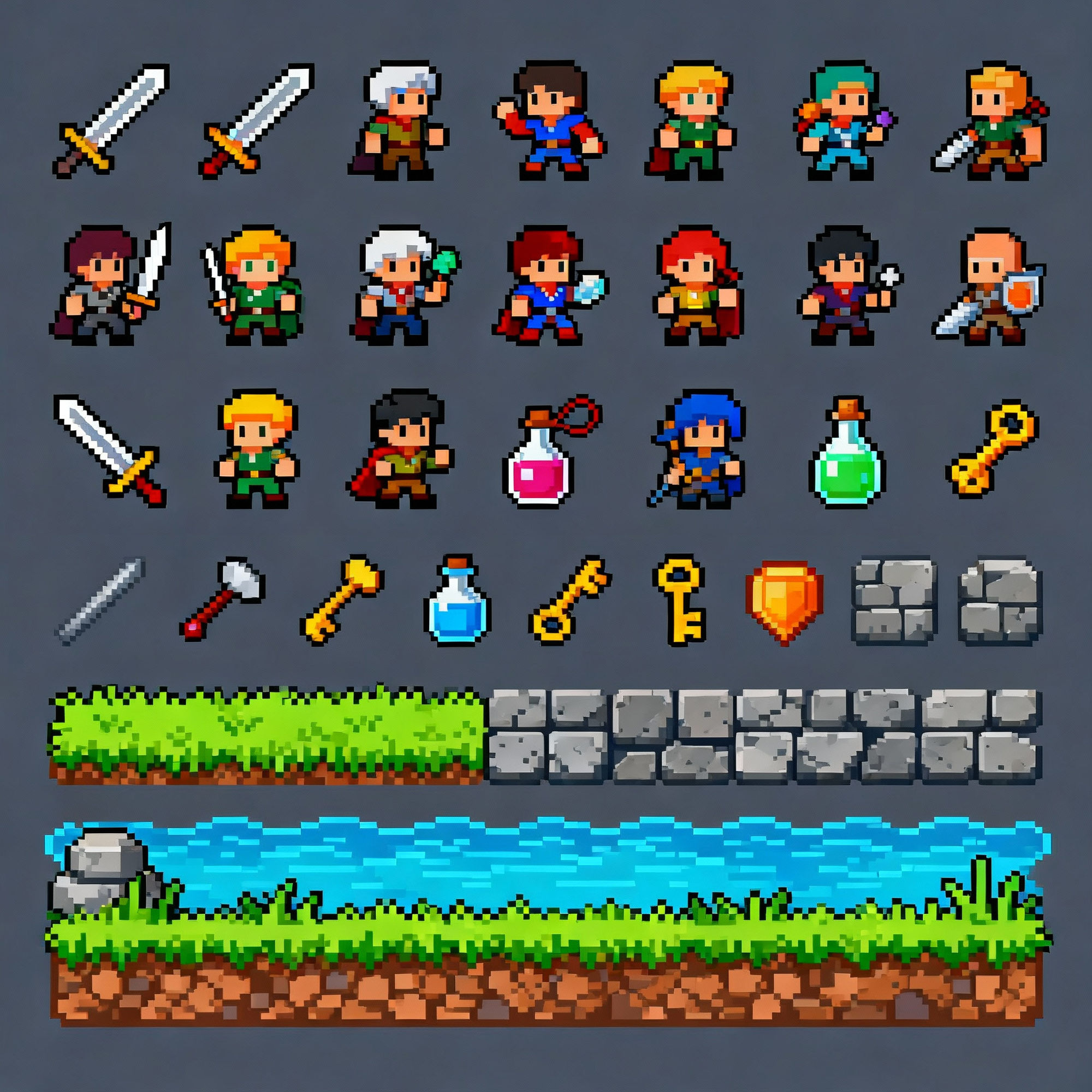 Pixel Art Assets - AI Generated Art