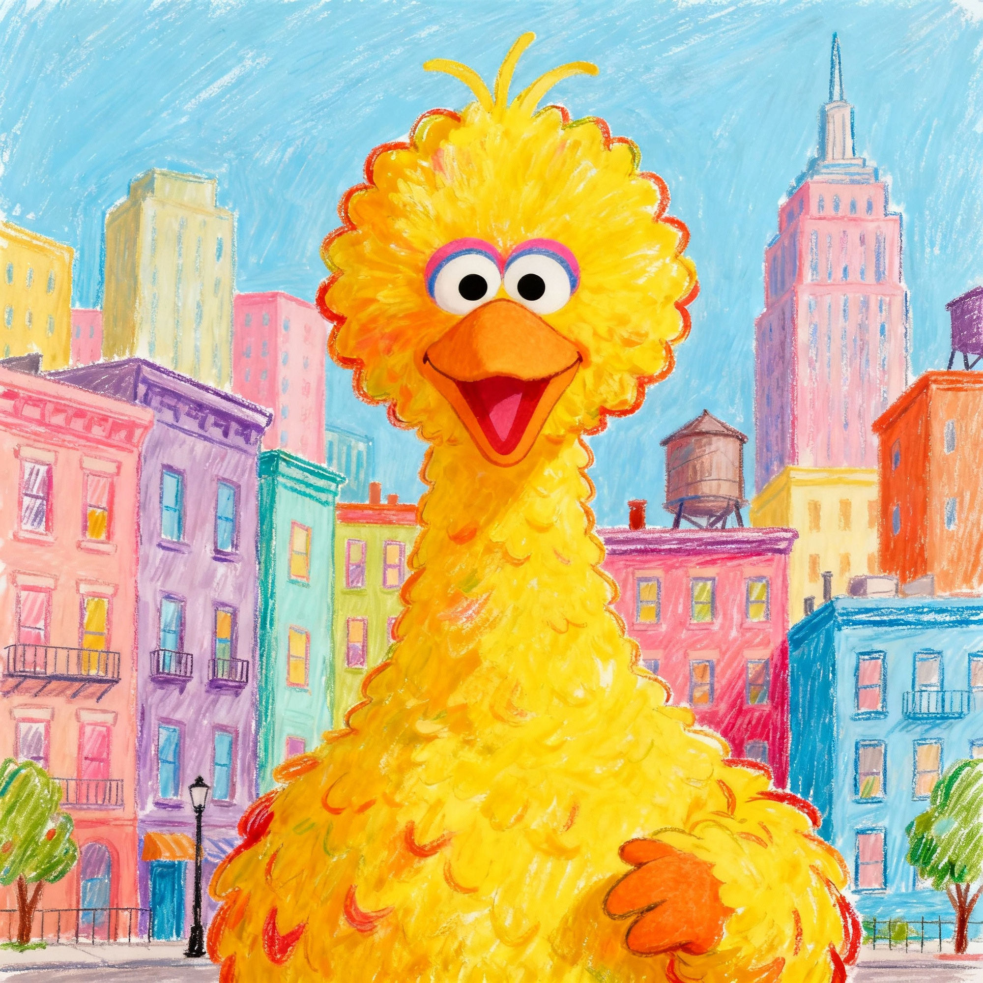 Big Bird Drawing - AI Art Generator