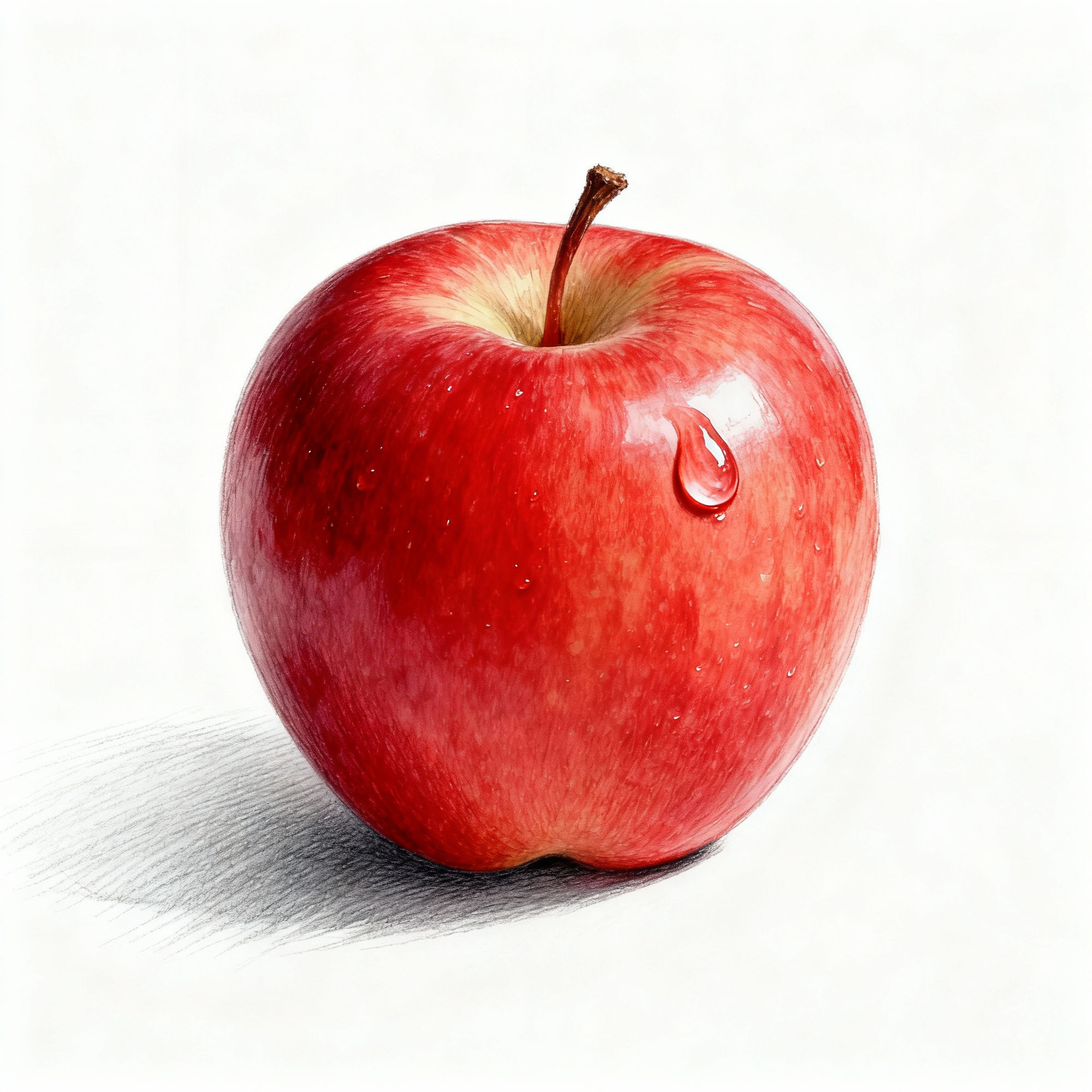 Drawing Of An Apple - Create Realistic Apple Art