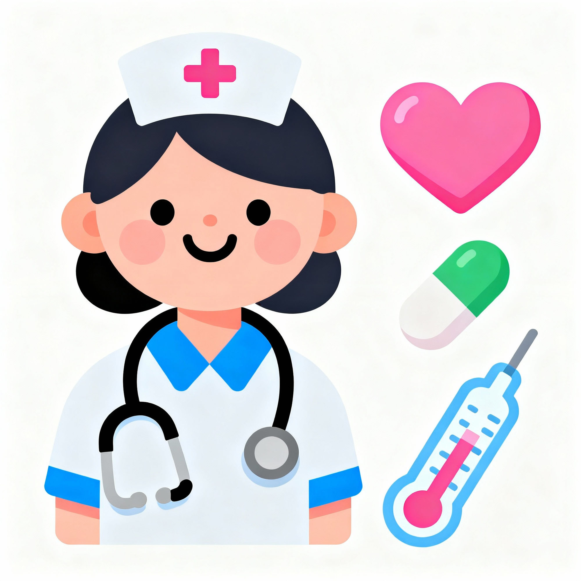 Nursing Clip Art - AI Generated Designs