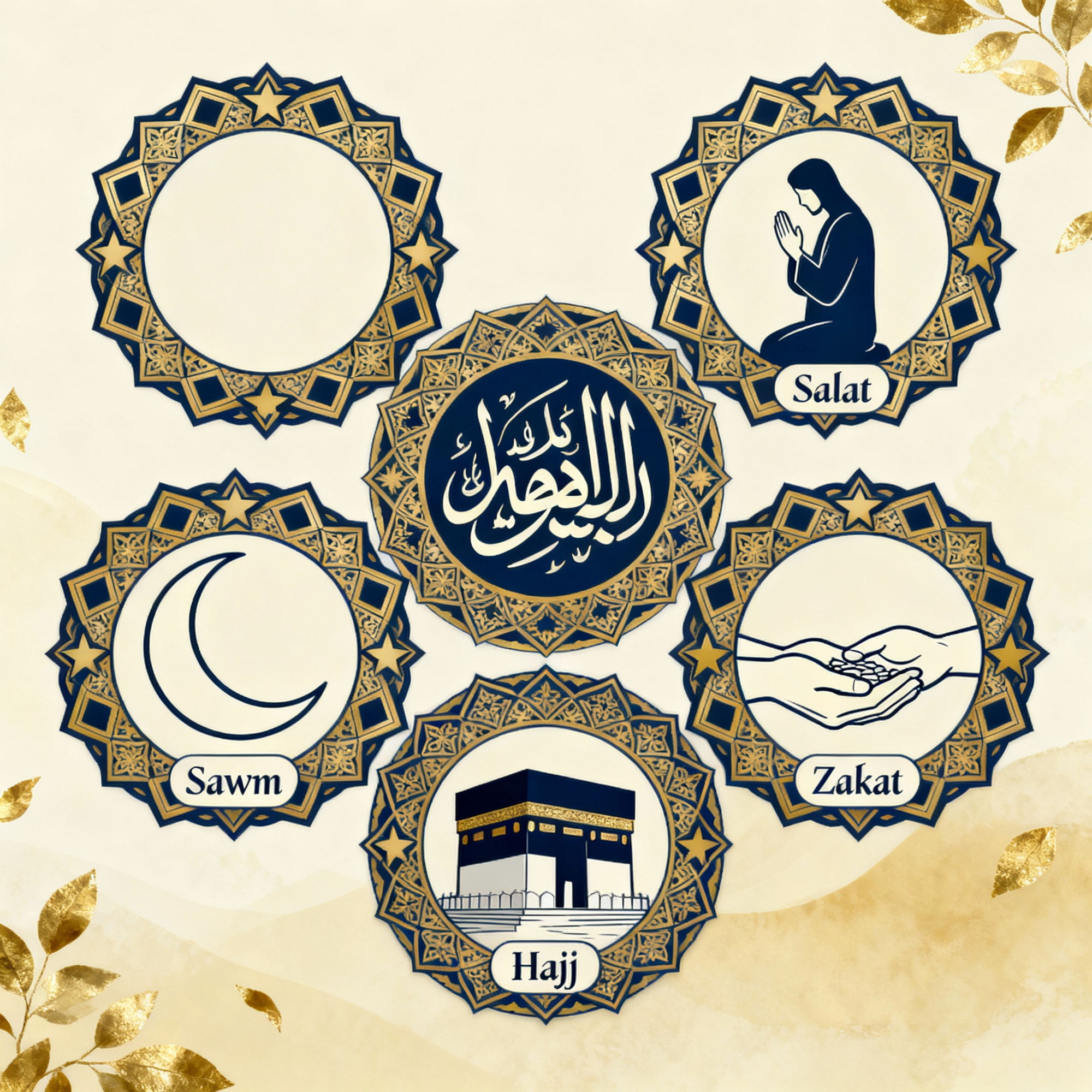 5 Pillars Of Islam Drawings - AI Generated Art