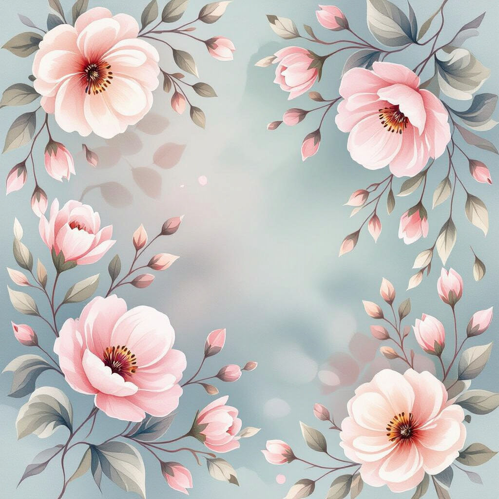 Light Floral Wallpaper - Create Your Own AI Art