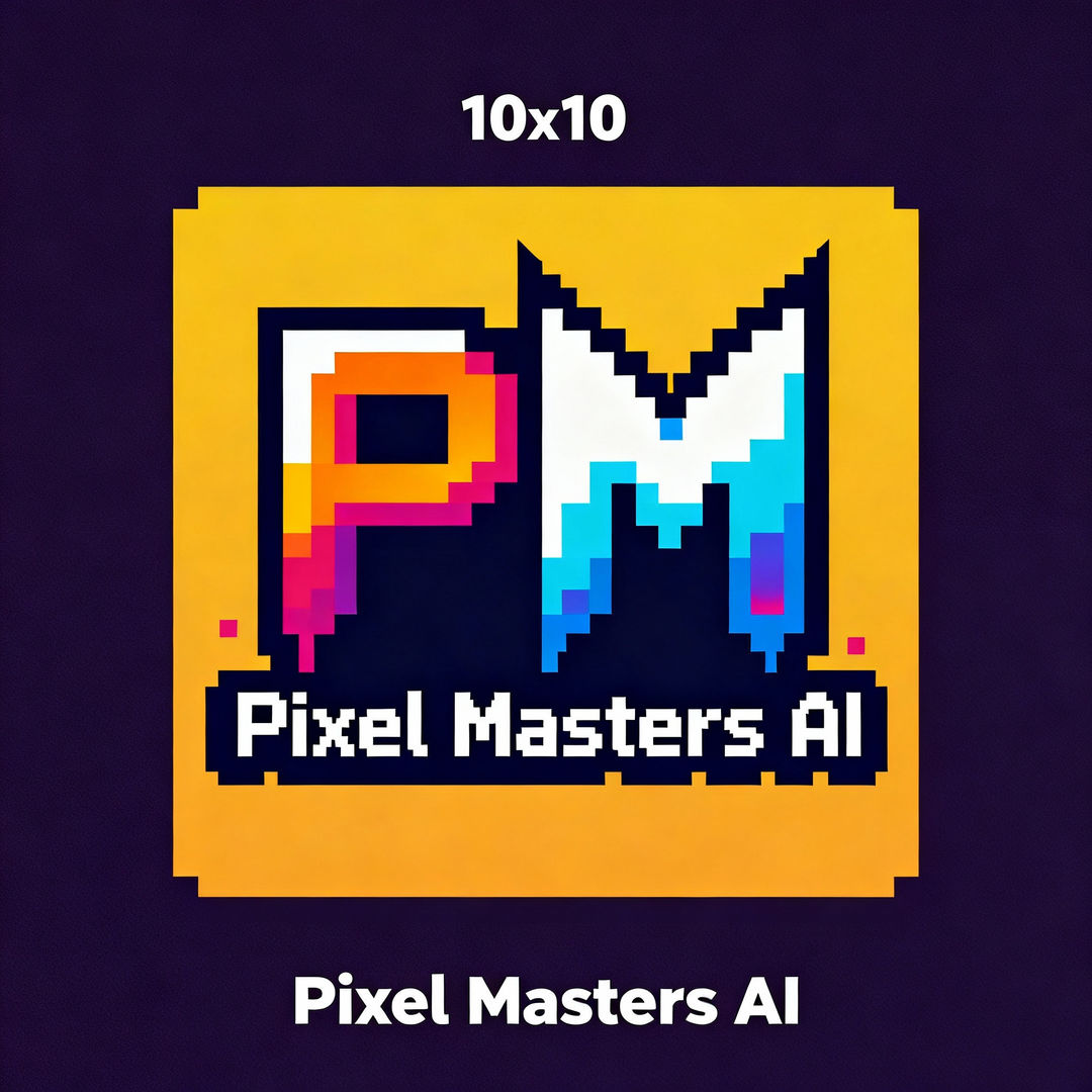 10x10 Pixel Art - Create Unique Art With AI