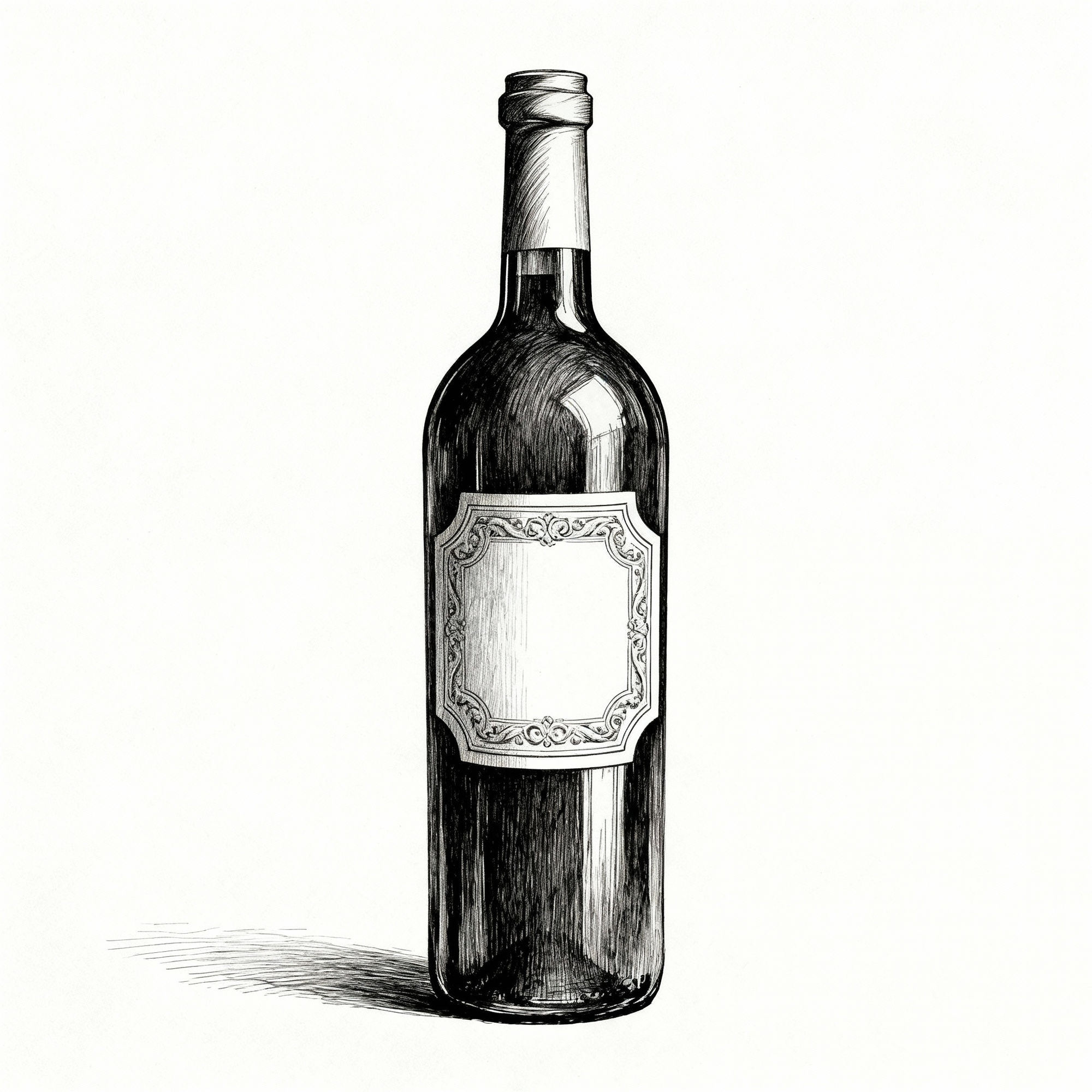 AI Wine Bottle Drawings - Create Your Own Art