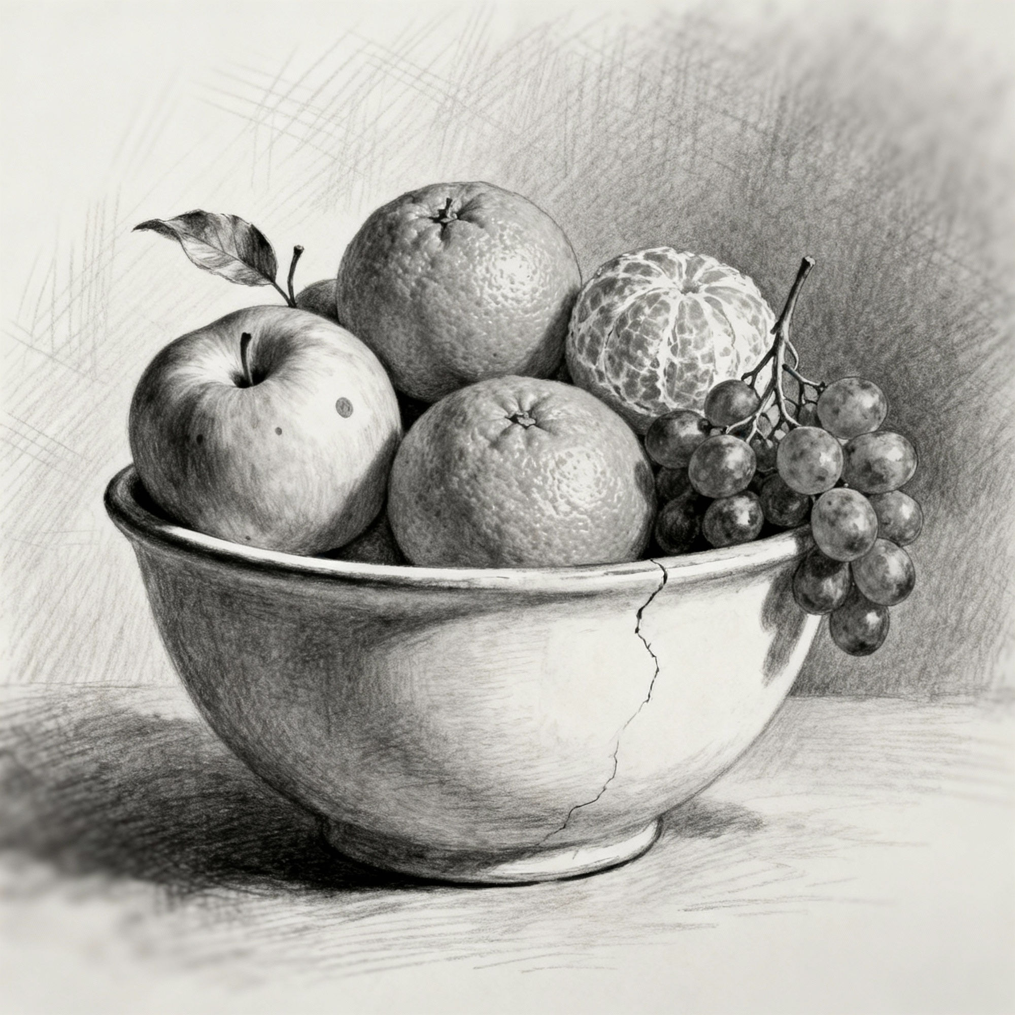 Bowl Of Fruit Drawings - Create Your Own AI Art