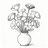 Flowers In A Vase Drawings - Create Your Own AI Art