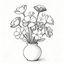 Flowers In A Vase Drawings - Create Your Own AI Art