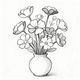 Flowers In A Vase Drawings - Create Your Own AI Art