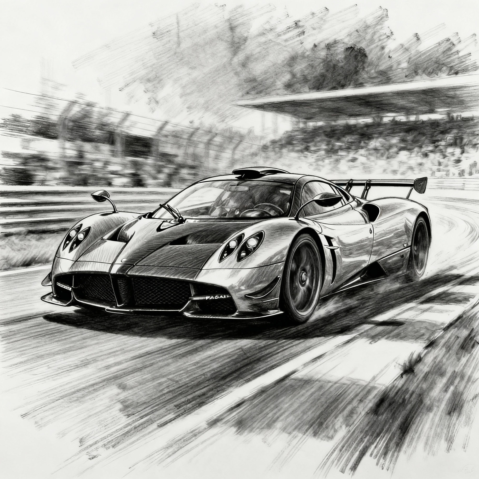 Pagani Drawings - Create AI Art