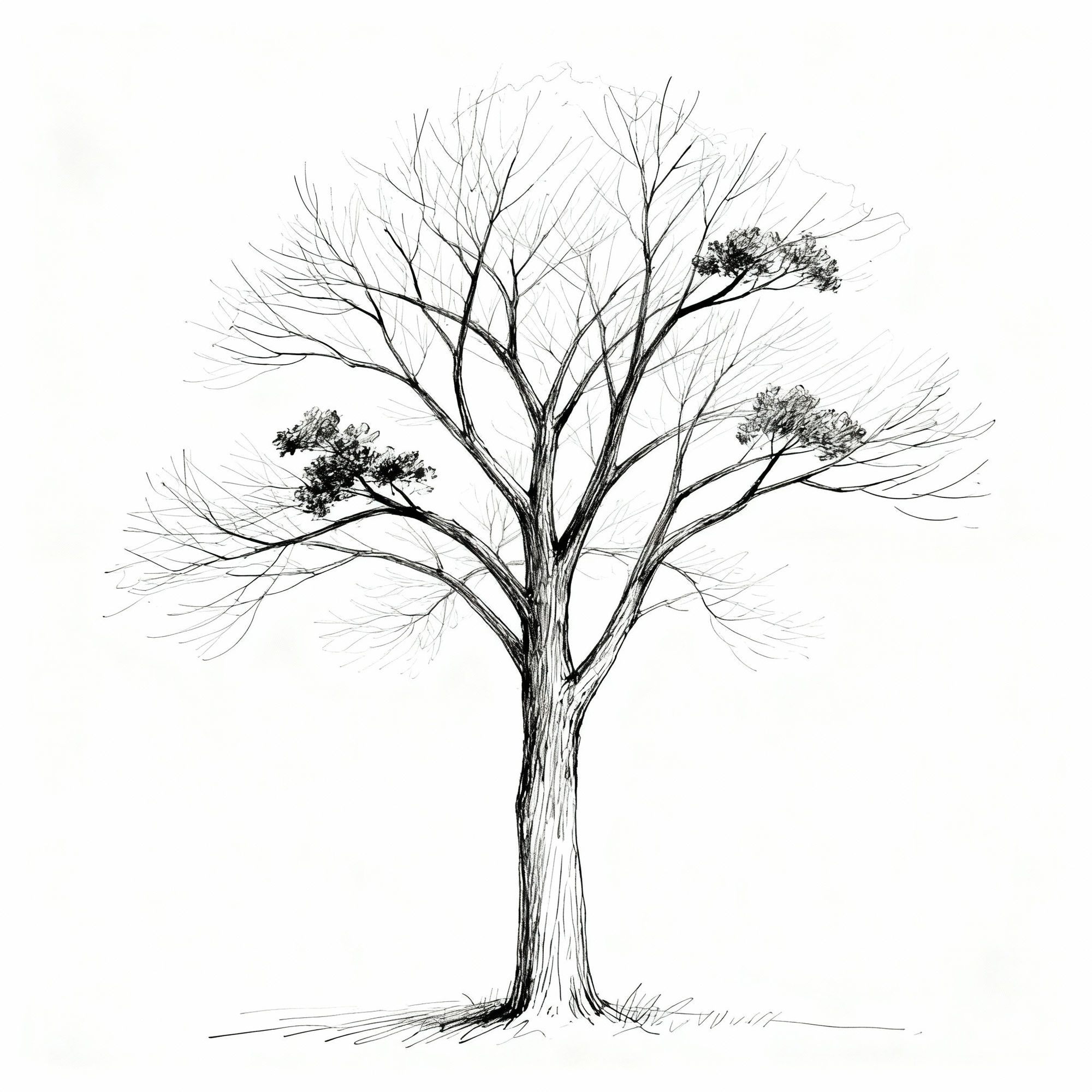 Easy Drawing Of A Tree - AI Generated Art