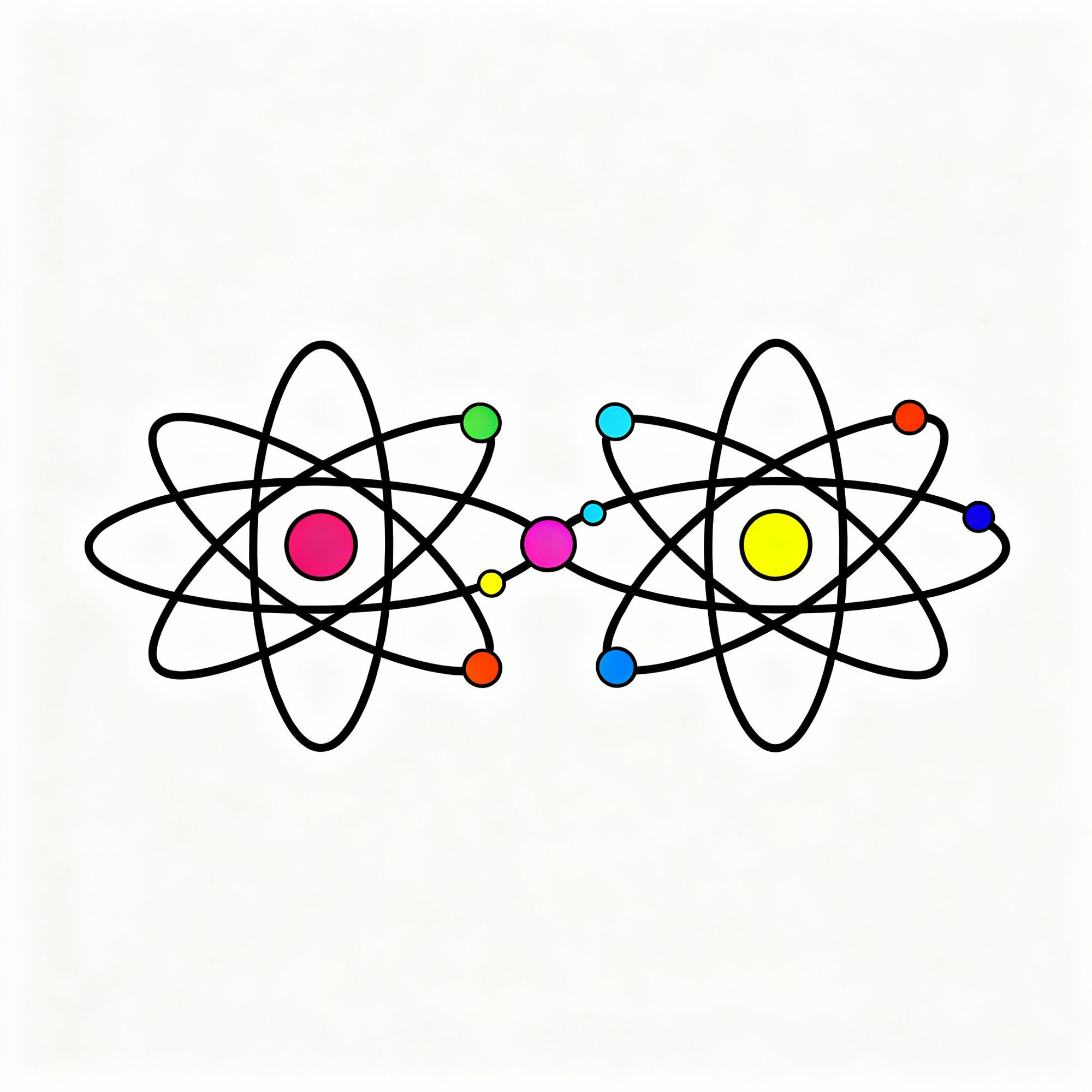 Covalent Bond Drawings - AI Generated Visuals