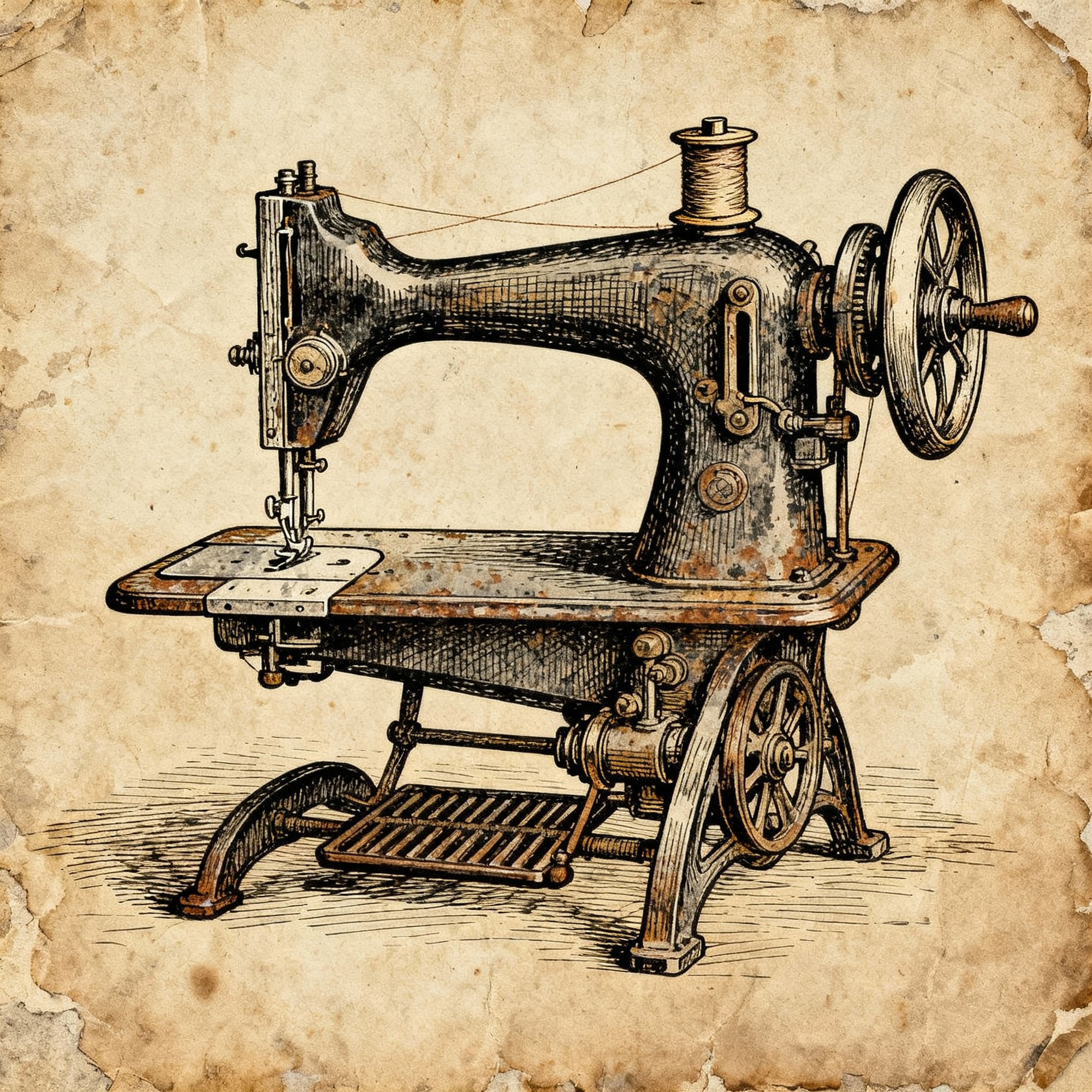 Sewing Machine Drawings - Create Unique Art With AI