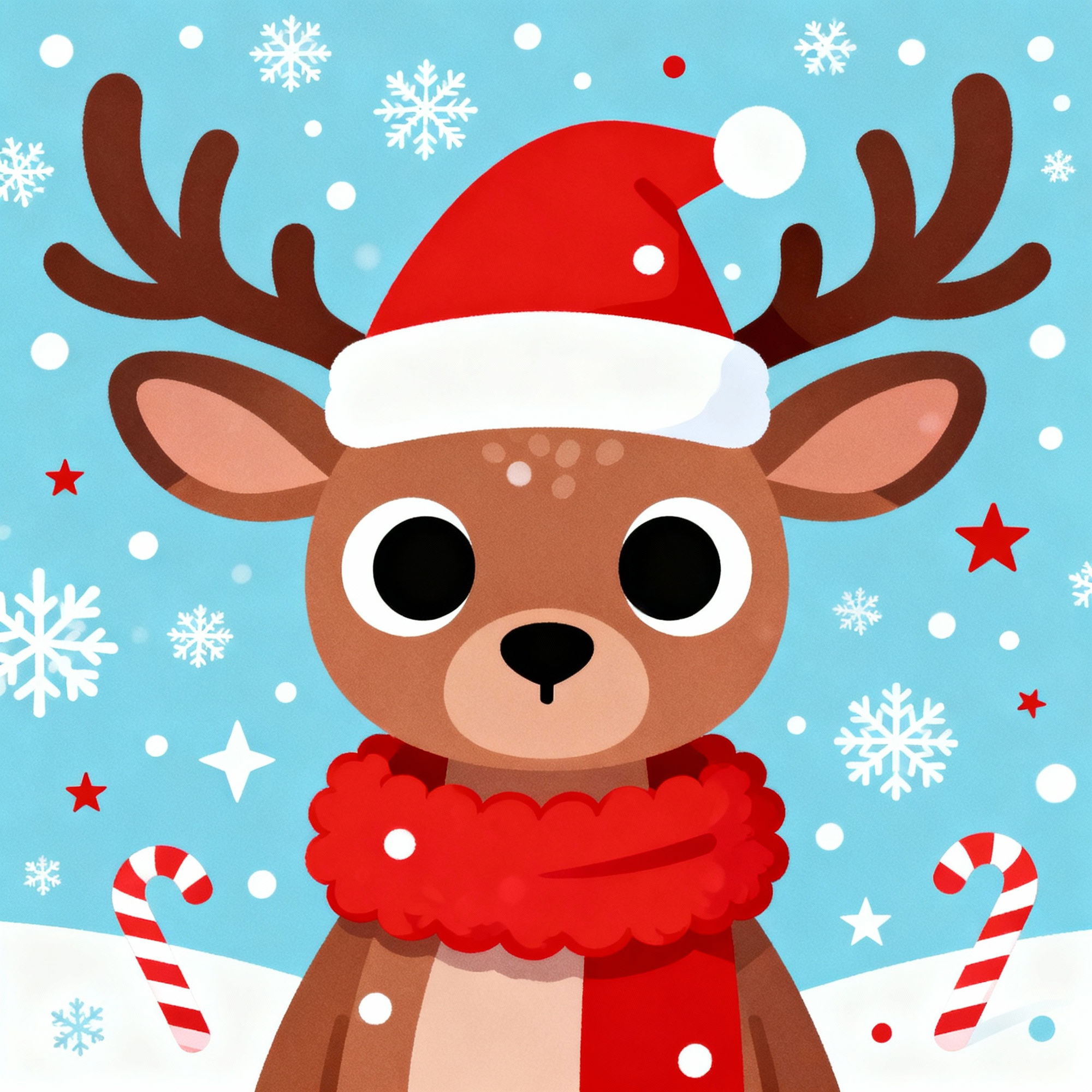 Reindeer Clip Art - AI Generated Graphics