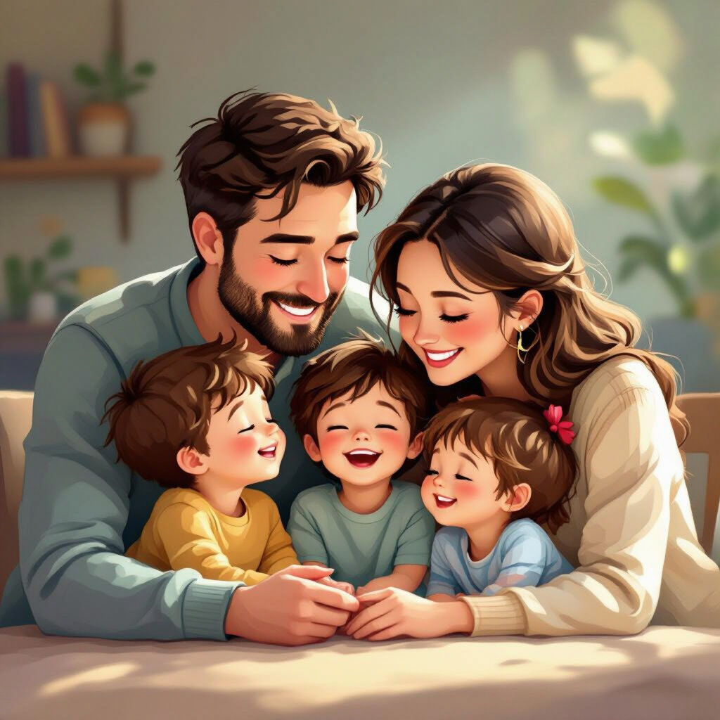 Family Picture Drawing Ideas - AI Generated