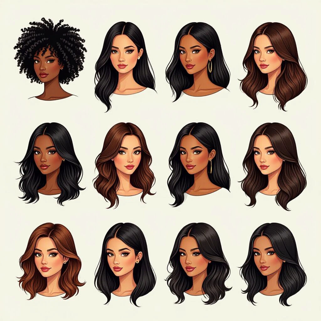 Hair Ideas For Drawing - AI Generated Art