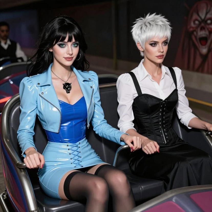 Ghost train - Two Women on a Ghost Train Ride