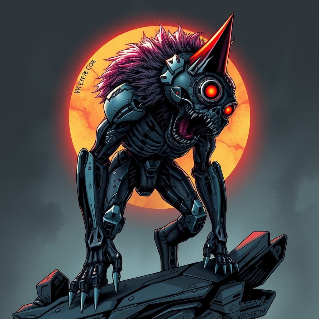 A serene hillside overlooking a shimmering lake, teeming with life.