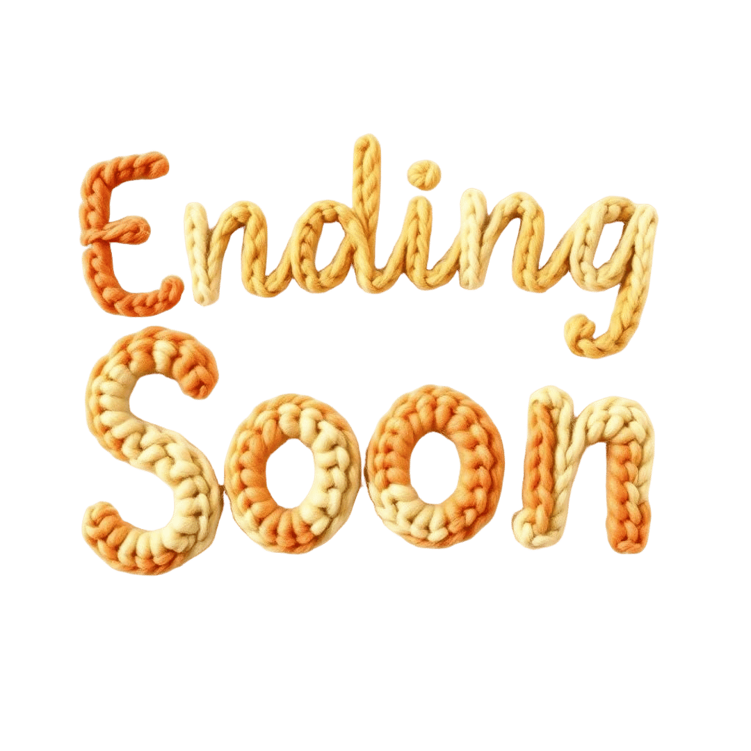 Cozy Script Crocheted Letters in a Transparent Bac... - AI Art