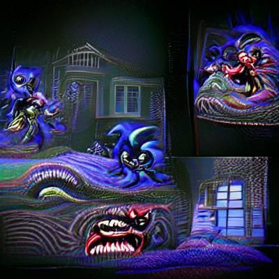 cartoon nightmare sequence
