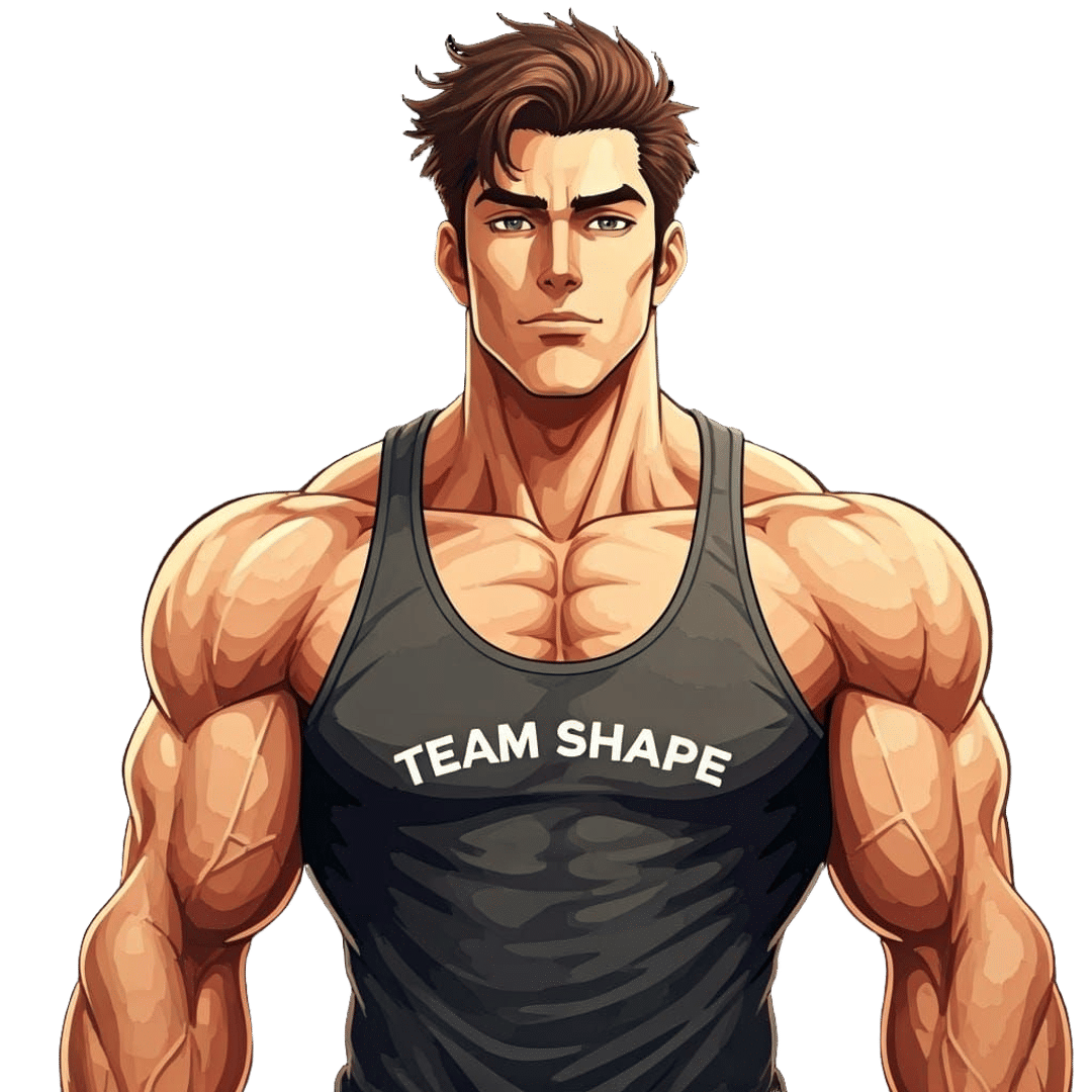 Muscular Man in Anime Style Sportswear - AI Art