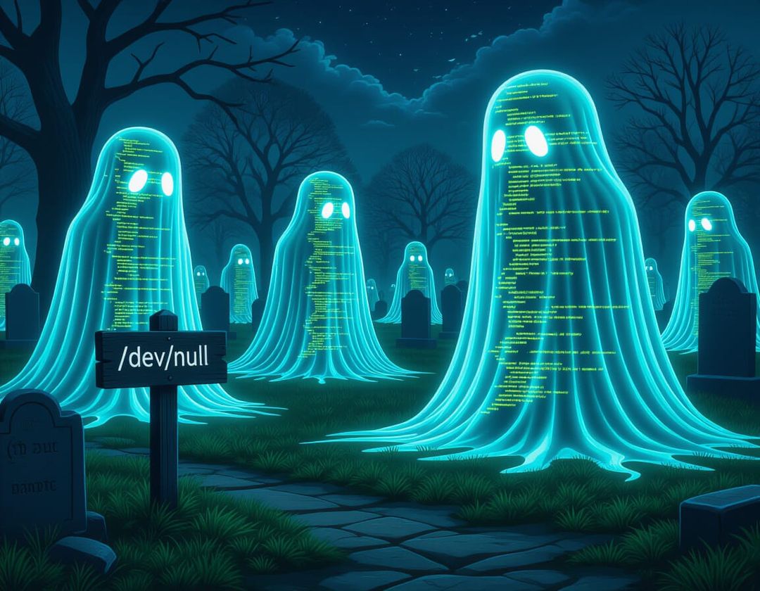 Digital Graveyard - Digital Ghosts Haunt /dev/null Graveyard