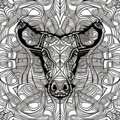 fractal coloring sheet