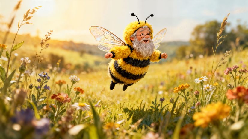 Albus Bumbledore - Adorable Dumbledore As A Bumblebee Flying...