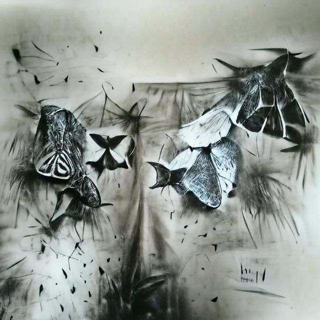 Almond Trees Line Interstate Highway - AI Art