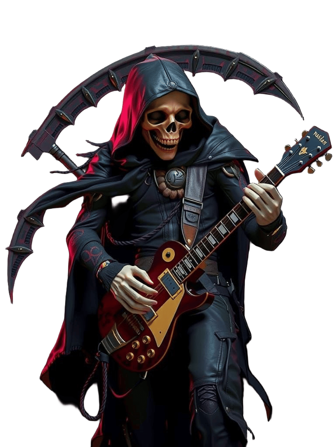 Grim Reaper Rock Star in Dark Fantasy Art Style - AI Art