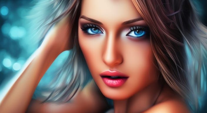 Hot Female Model - AI Generated Artwork - NightCafe Creator
