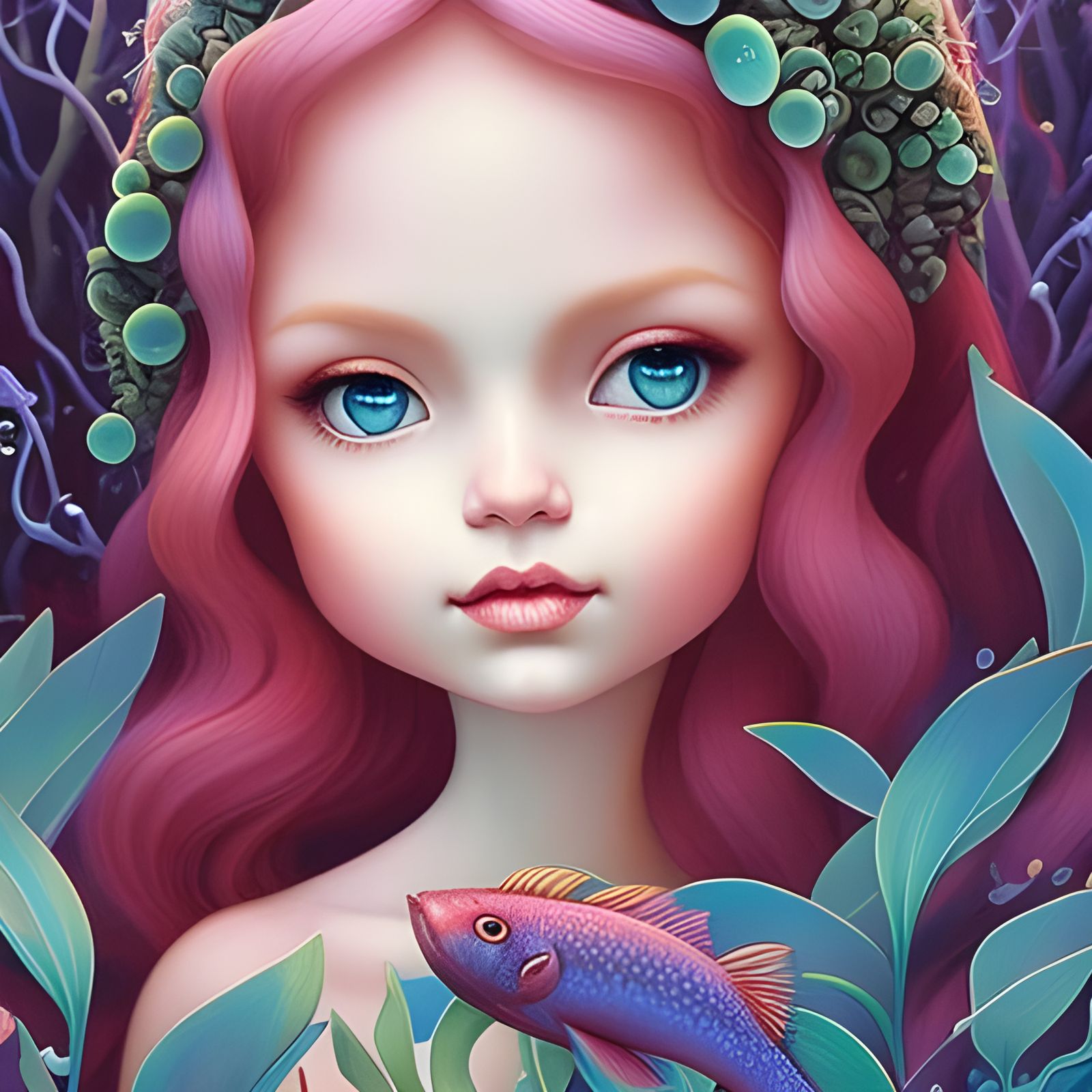 wet drops, splash, drip, seaweed,coral,fish, ocean sea waves water elf ...