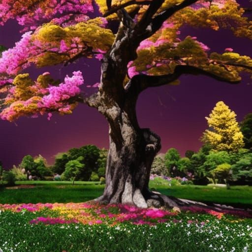 Peaceful Tree - AI Generated Artwork - NightCafe Creator