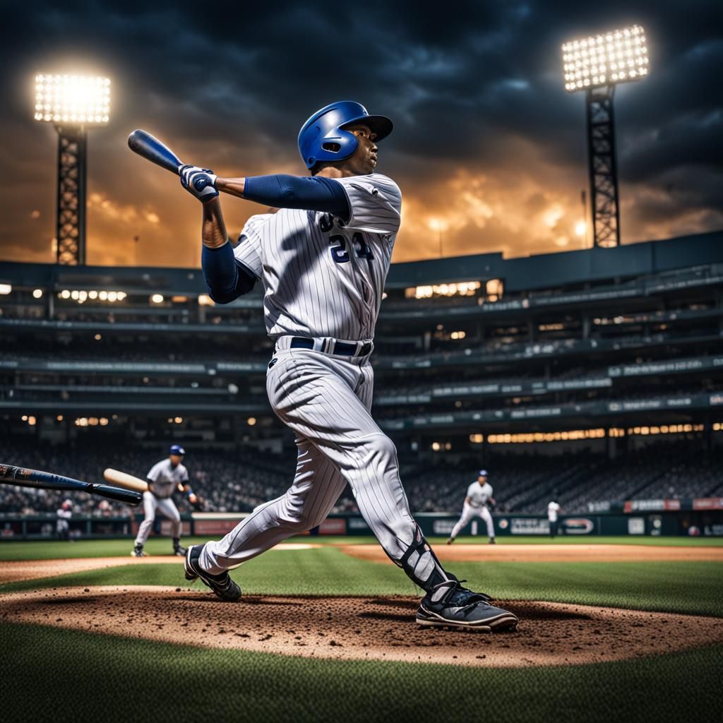 Baseball game - AI Generated Artwork - NightCafe Creator