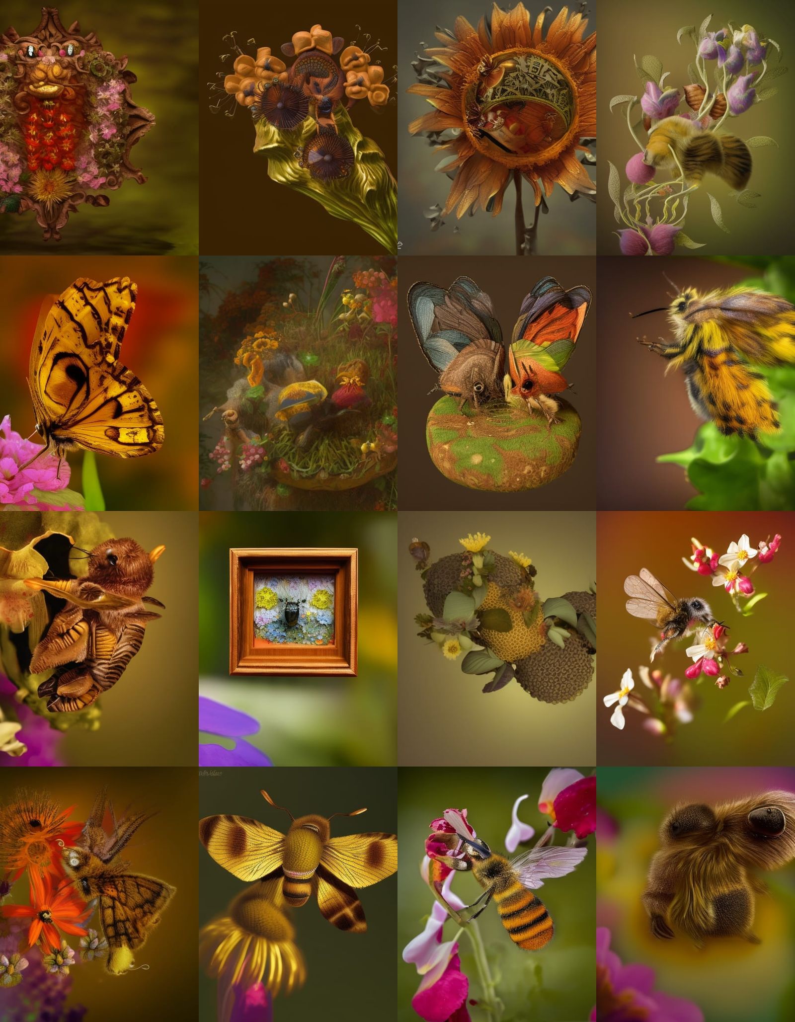 Tiny Bees - AI Generated Artwork - NightCafe Creator