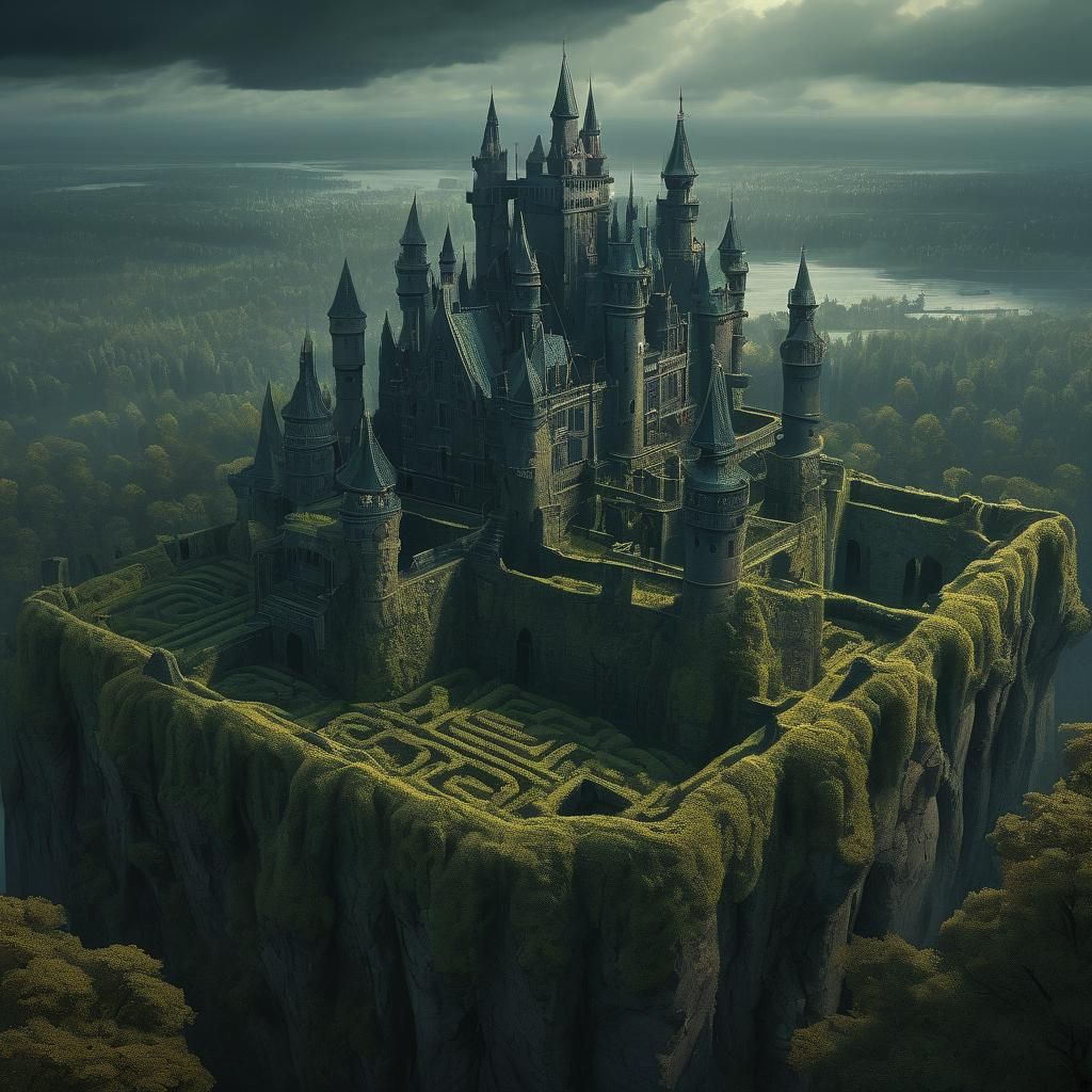 Massive spooky labyrinth #5 - AI Generated Artwork - NightCafe Creator