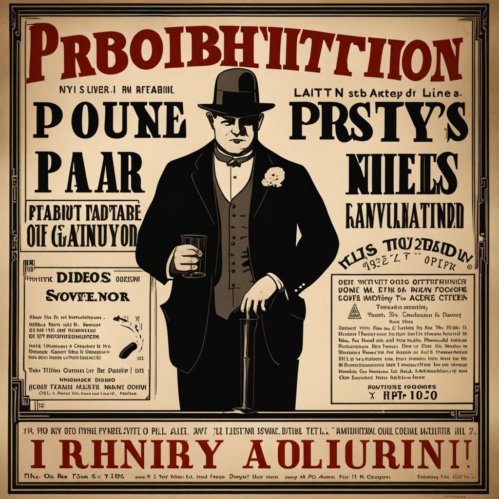 1920s prohibition flyer - AI Generated Artwork - NightCafe Creator