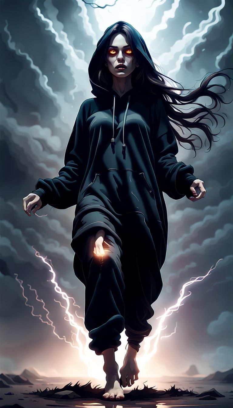 Psy - Surreal, Moody Girl Levitates with Glowing Eyes