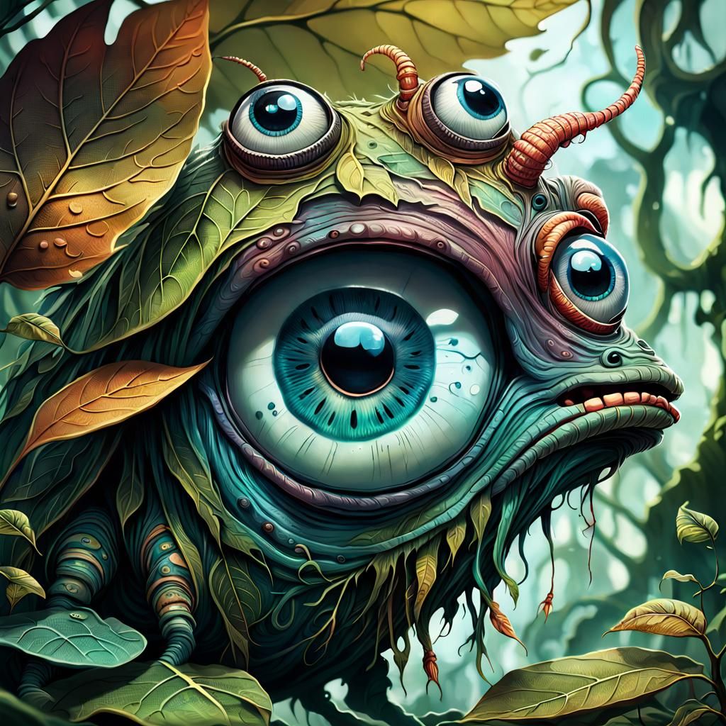 A funny giant googly-eyed creature - AI Generated Artwork - NightCafe ...