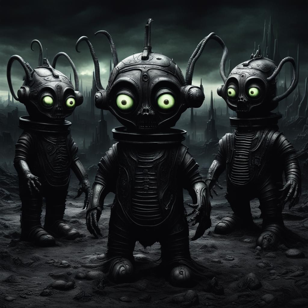 Nuclear Wasteland Teletubbies - AI Generated Artwork - NightCafe Creator