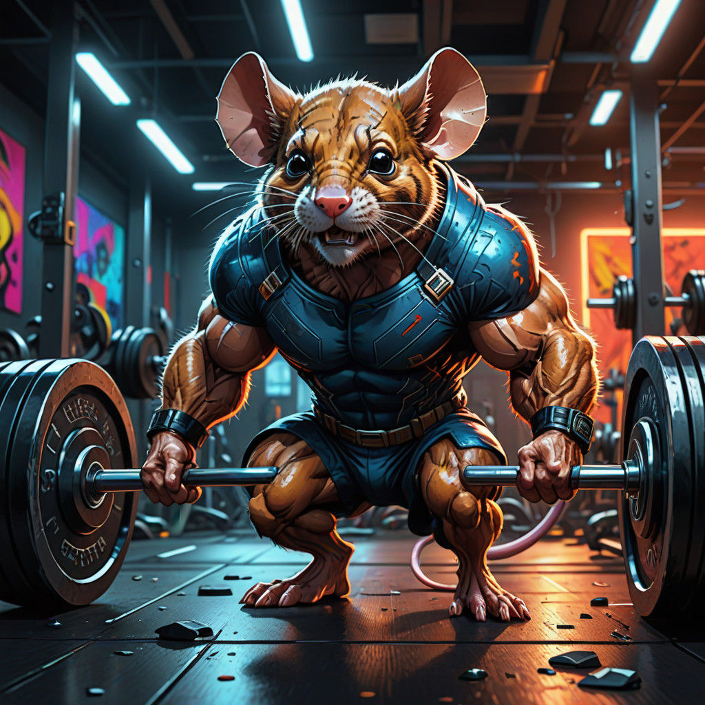 Mighty Mouse - Muscular Mouse Defies Gravity in Futuristic G...