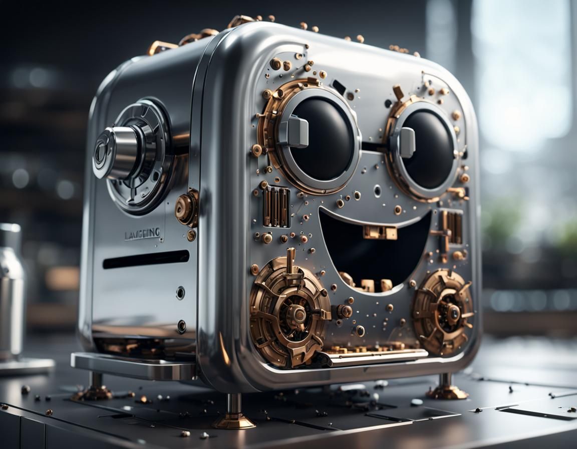 laughing toaster - AI Generated Artwork - NightCafe Creator