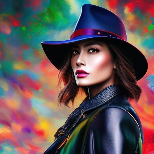 Private Detective With Leather Fedora - AI Generated Artwork ...