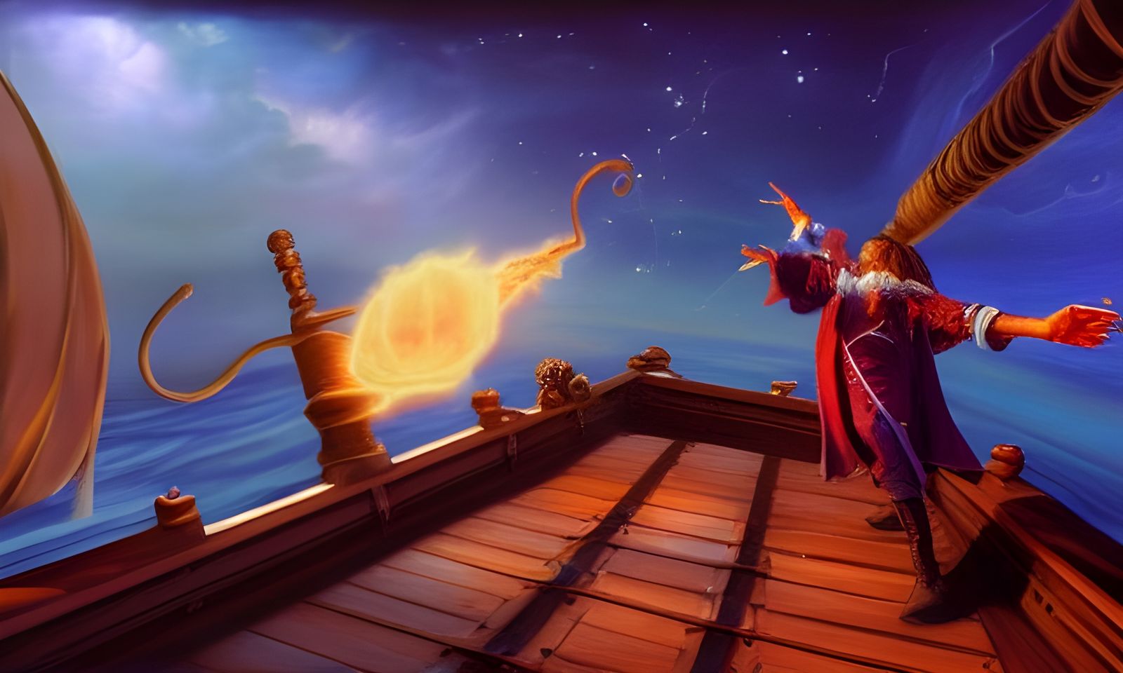 Bending Reality at Sea (Spelljammer II) - AI Generated Artwork - NightCafe Creator