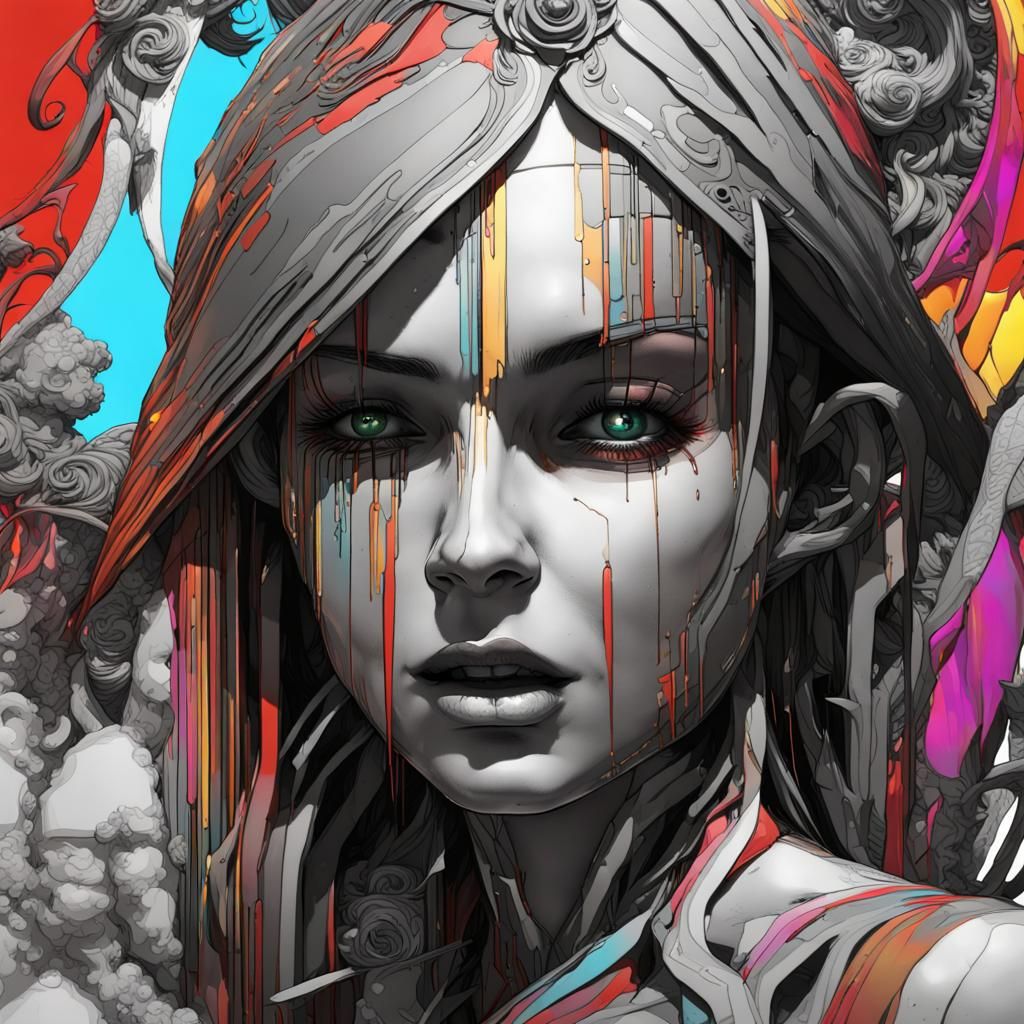 She's perfectly misaligned - AI Generated Artwork - NightCafe Creator