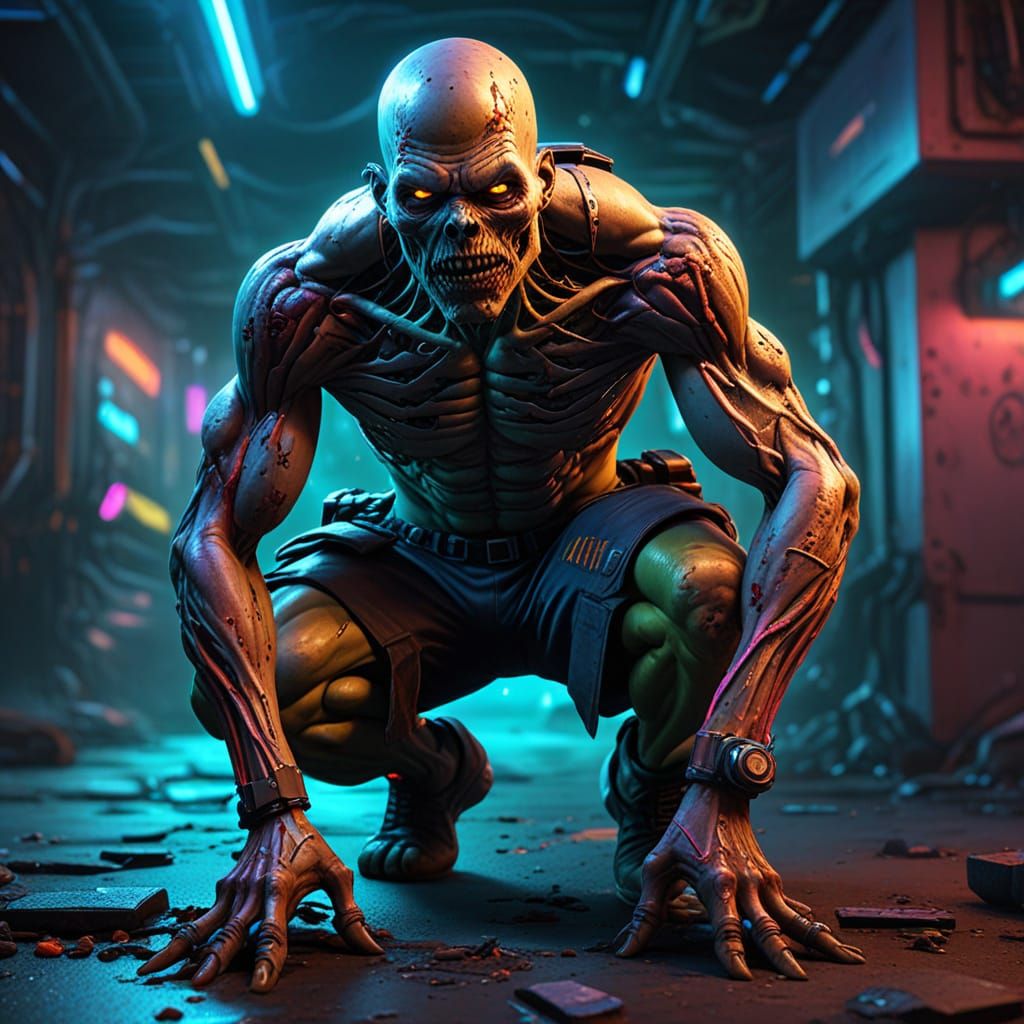 Cyberpunk Zombie #03 - Cyberpunk Apocalypse Figure Reveals F...