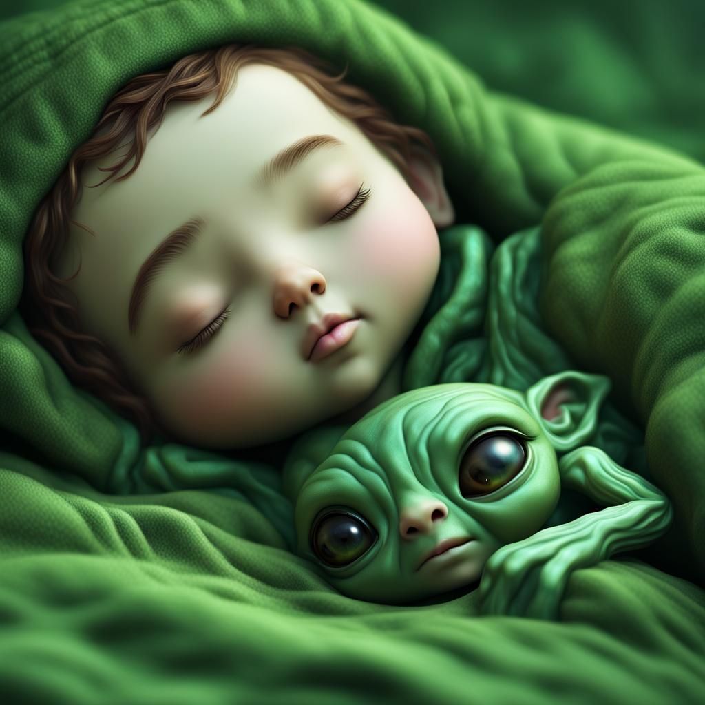 Babies & Aliens Series - AI Generated Artwork - NightCafe Creator