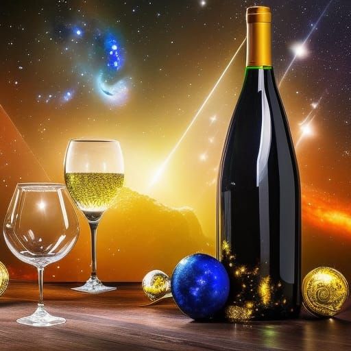 Galaxy Wine - AI Generated Artwork - NightCafe Creator